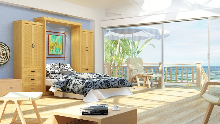 4_contemporary_inscene_open - Wall Beds Manufacturing